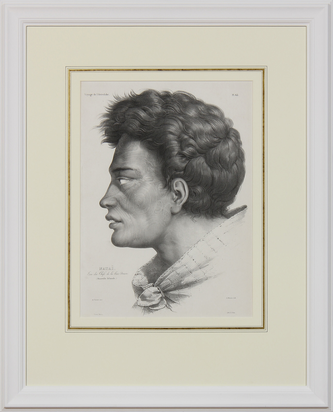 Louis Auguste De Sainson | Nataī - L'un des Chefs de la Baie Bream ...