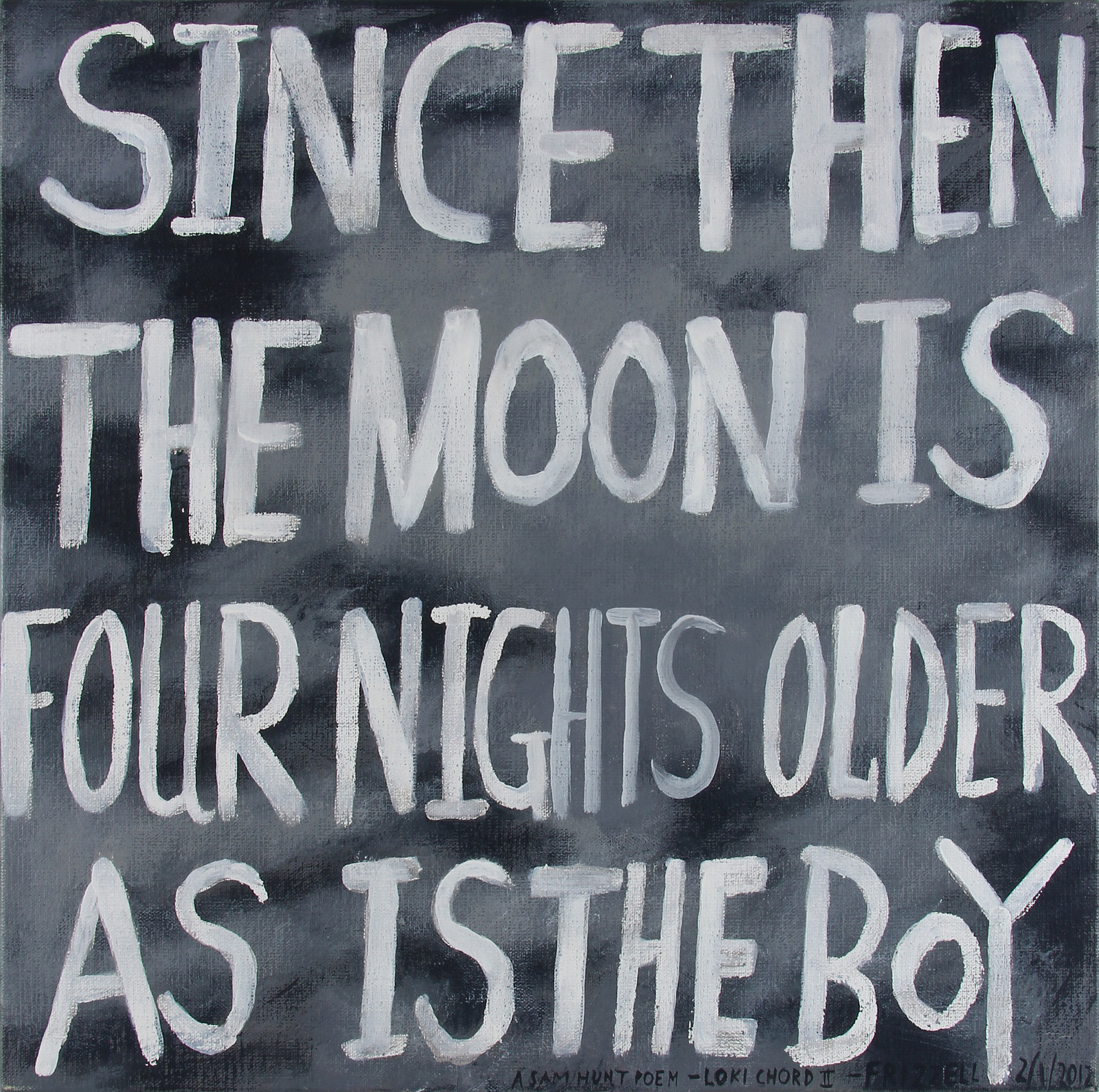 Dick Frizzell | A Sam Hunt Poem - Loki Chord I & II | Milford Galleries ...